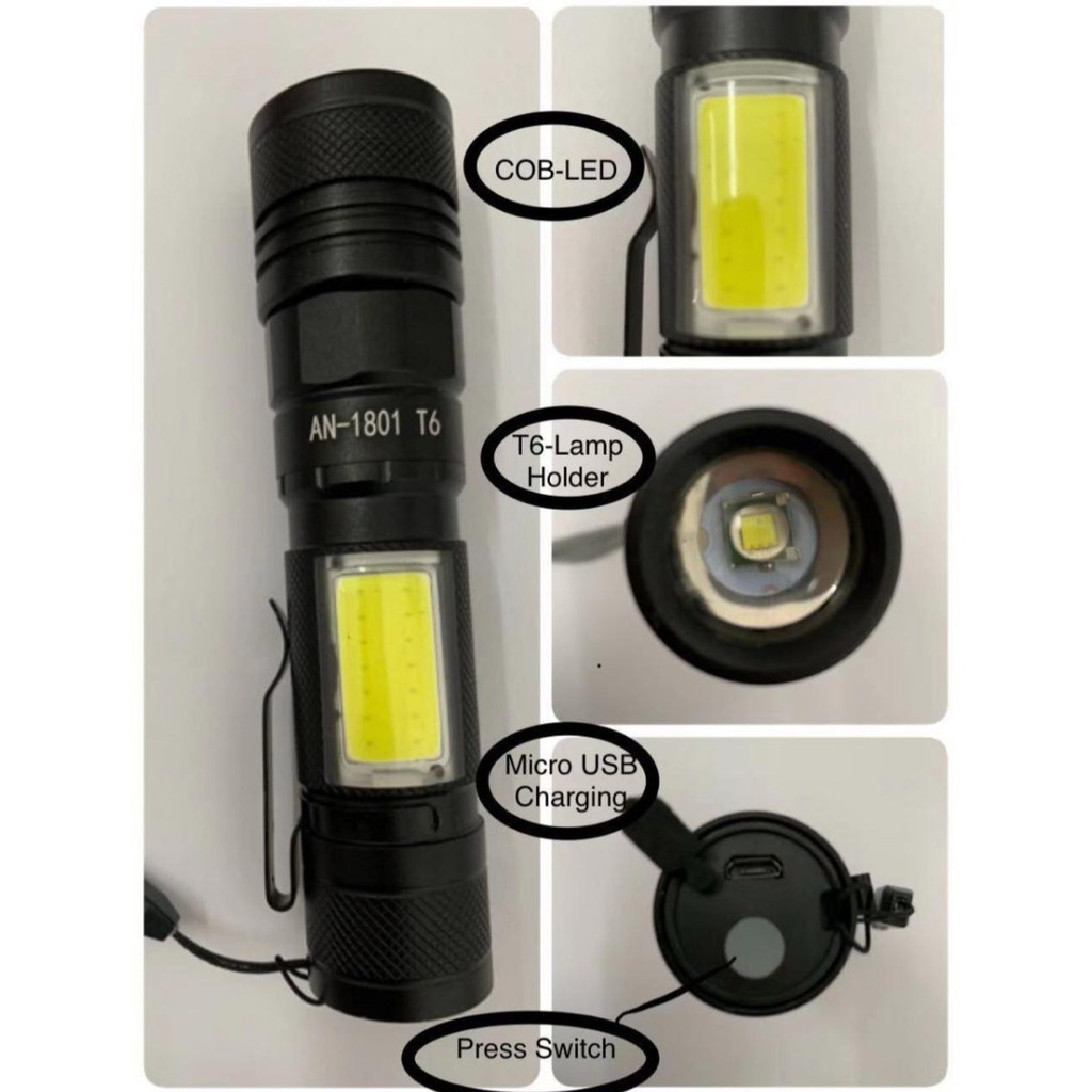minilanterna - led cree t6 - | Shopee Brasil