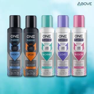 Desodorante Above ONE invisible Sport 48H - 150ml aerosol- femino/masculino | Shopee Brasil