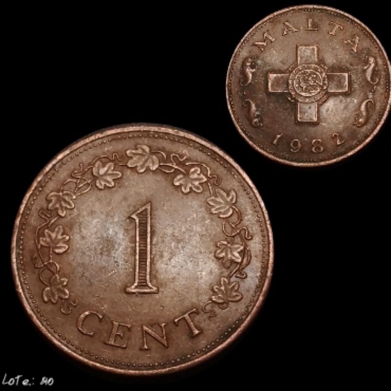 Moeda antiga Malta 1 cent. L.: 0096 | Shopee Brasil