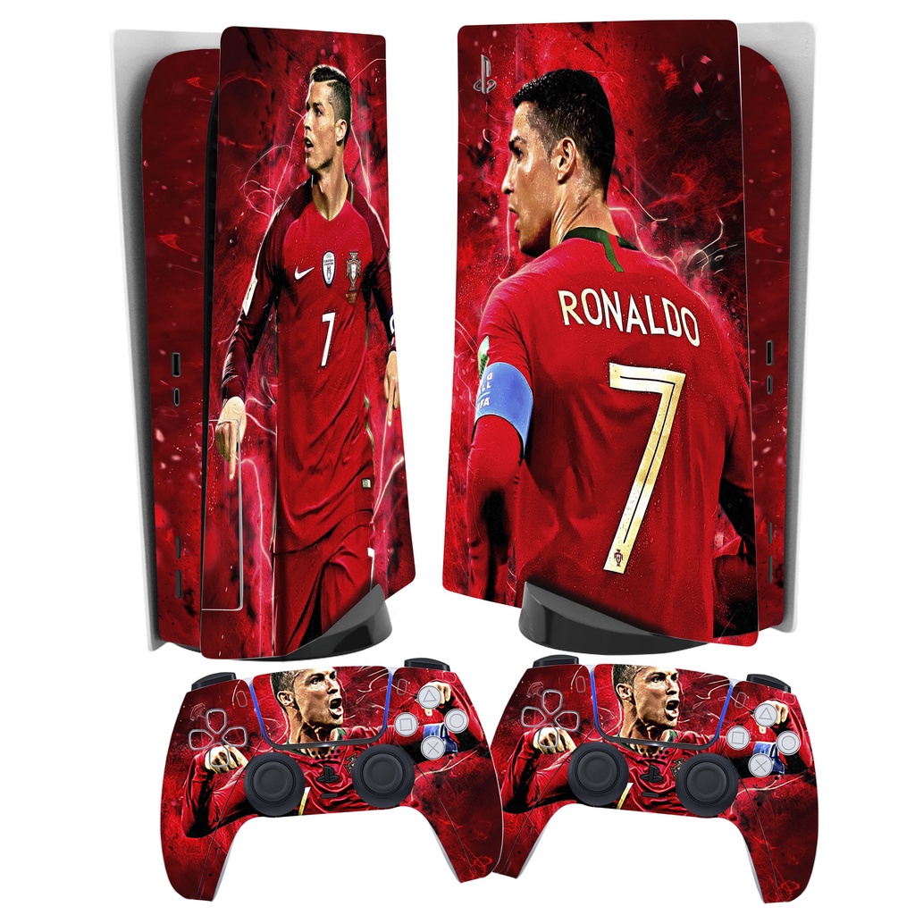 043 - Skin PS5 Disc Console - Cristiano Ronaldo Portugal | Shopee Brasil