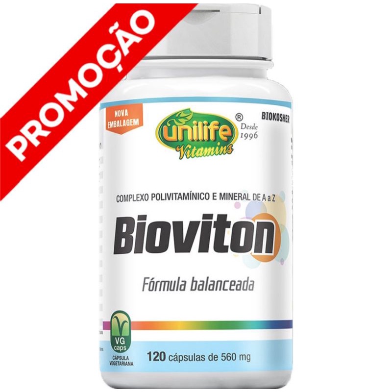 Multivitamínico Bioviton - 120 Cápsulas 560mg - Unilife | Shopee Brasil