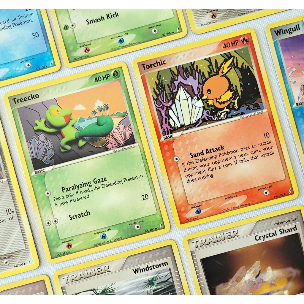 Lote de Cartas Antigas Pokemon Tcg Ex Crystal Guardians Original Cards ...