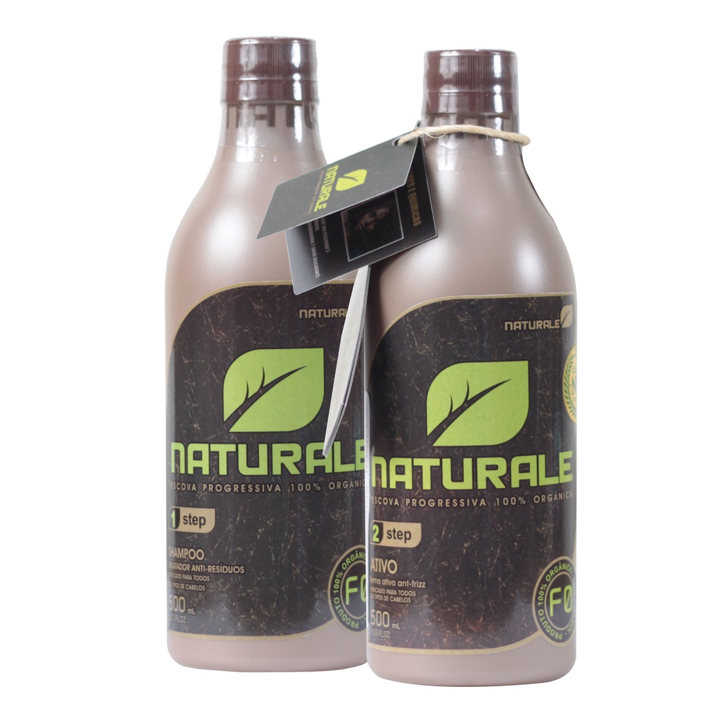 Progressiva Orgânica Naturale - Sem Formol - 2x500ml Vegana Alisamento ...