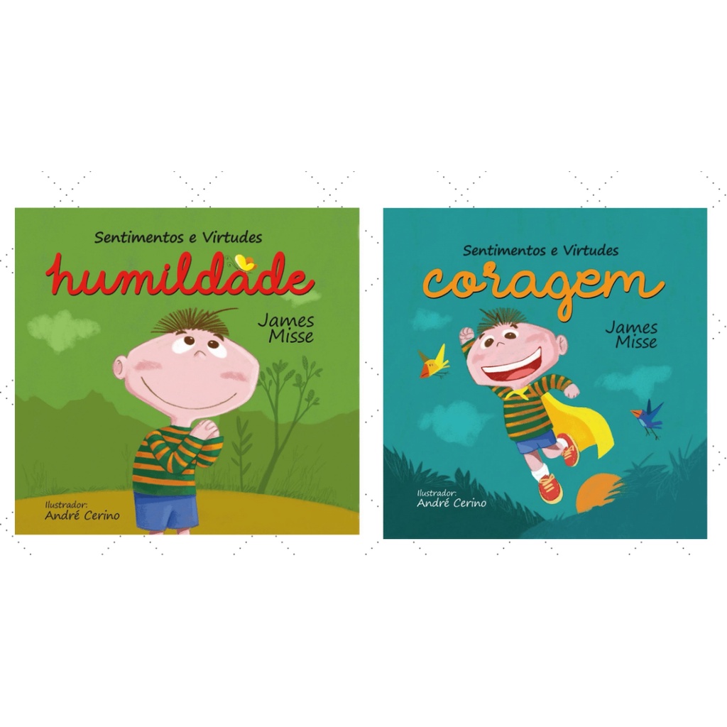 Kit Sentimentos e Virtudes: Humildade e Coragem (4 Livros) | Shopee Brasil