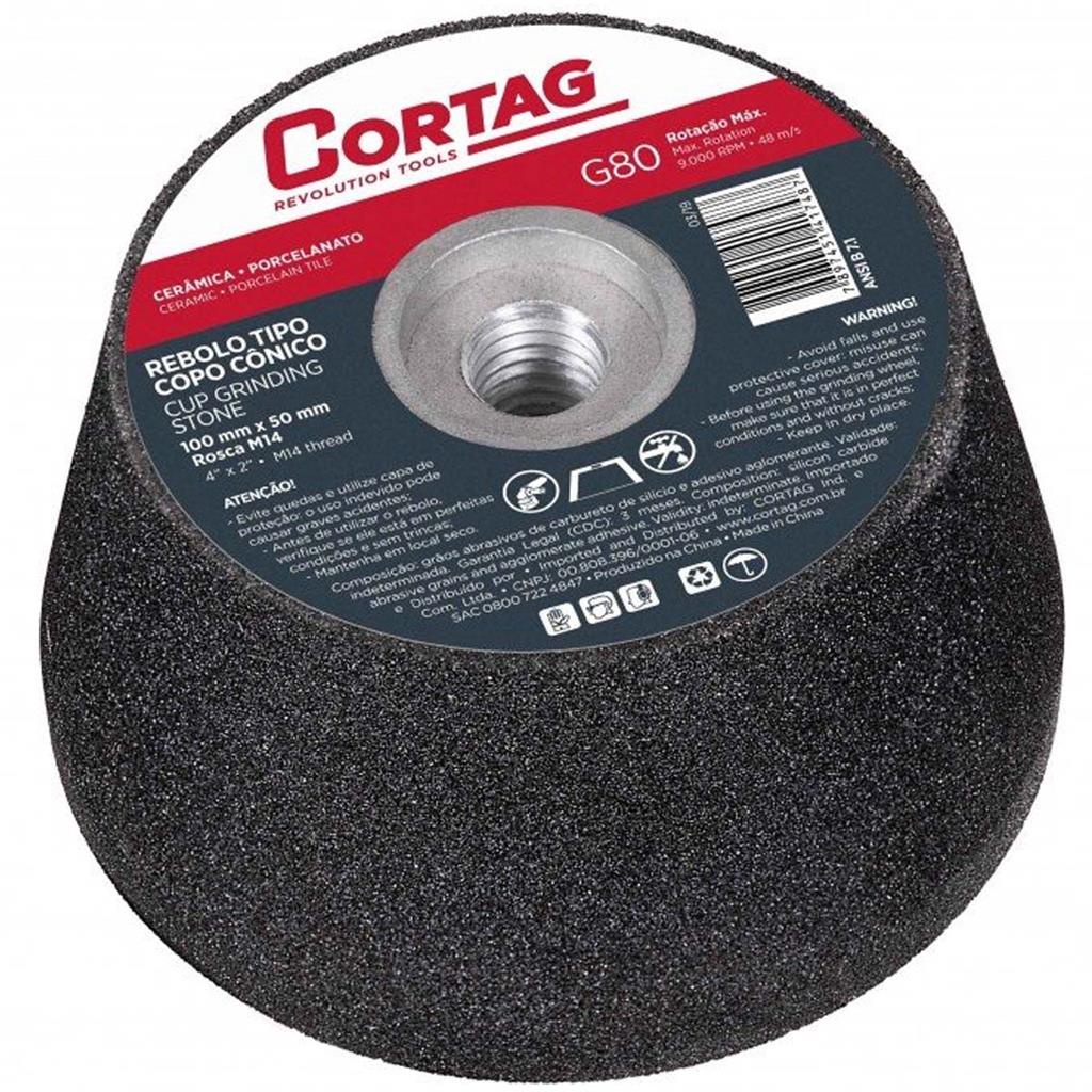 Rebolo conico desbaste Cortag G80 Esmerilhadeira Porcelanato ref 61749 ...