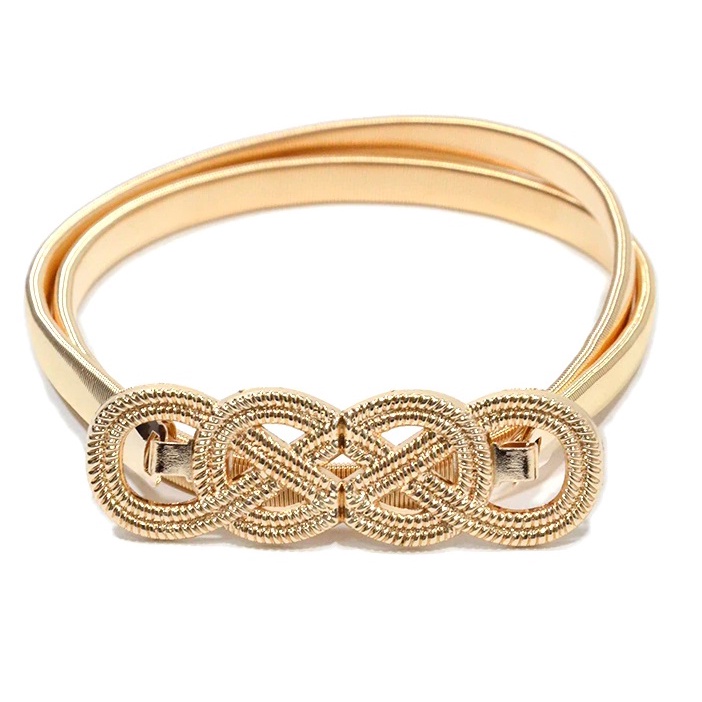 Cinto Elegante Metal Dourado Feminino Fino Festas Casamento Batizado ...