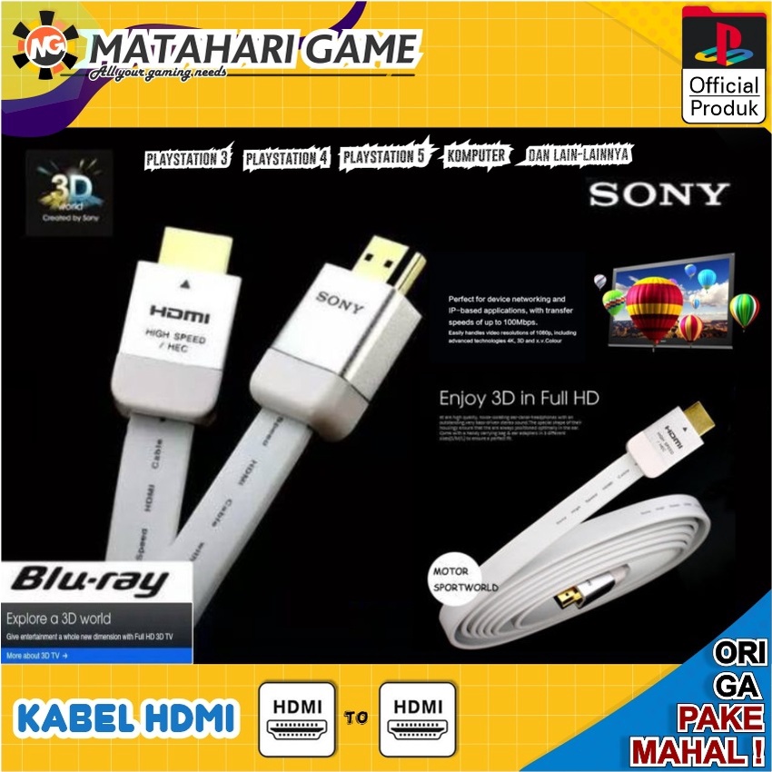 Cabo HDMI SONY HI Velocidade Alta Qualidade/2 Metros/4K | Shopee Brasil