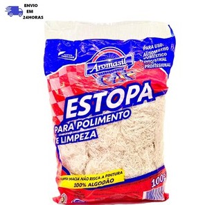 Estopa Polimento Em Geral Limpeza Macia 100G Nao Risca 100% Algodao ...