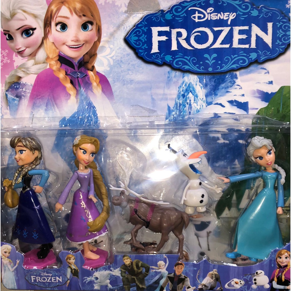 Kit Da Frozen com 3 bonecas + 2 personagens Envio Imediato Bonecos ...