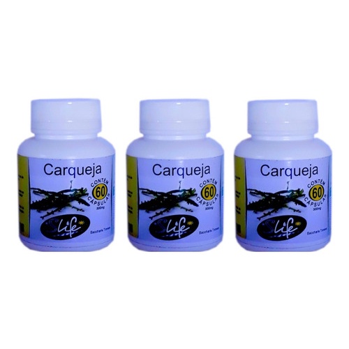 Carqueja Natural Em Capsulas 500 Mg Kit Com 03 Potes | Shopee Brasil