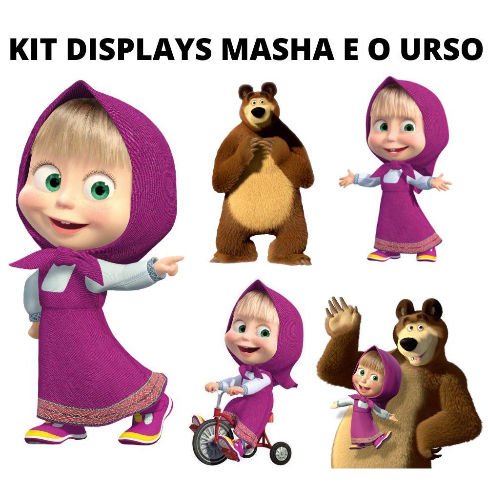 Kit Displays E Cenario Masha E O Urso Em Mdf | Shopee Brasil