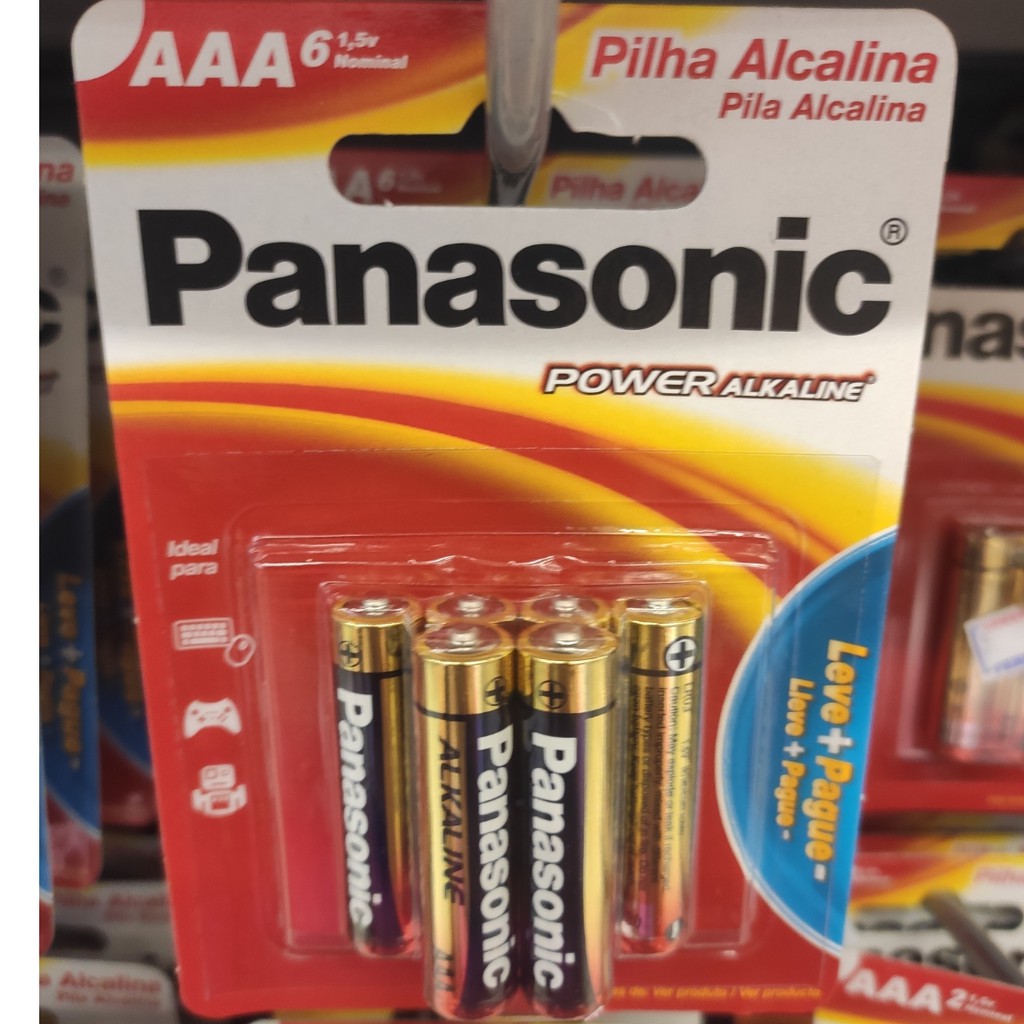 6 Pilha palito AAA mais potente | Shopee Brasil