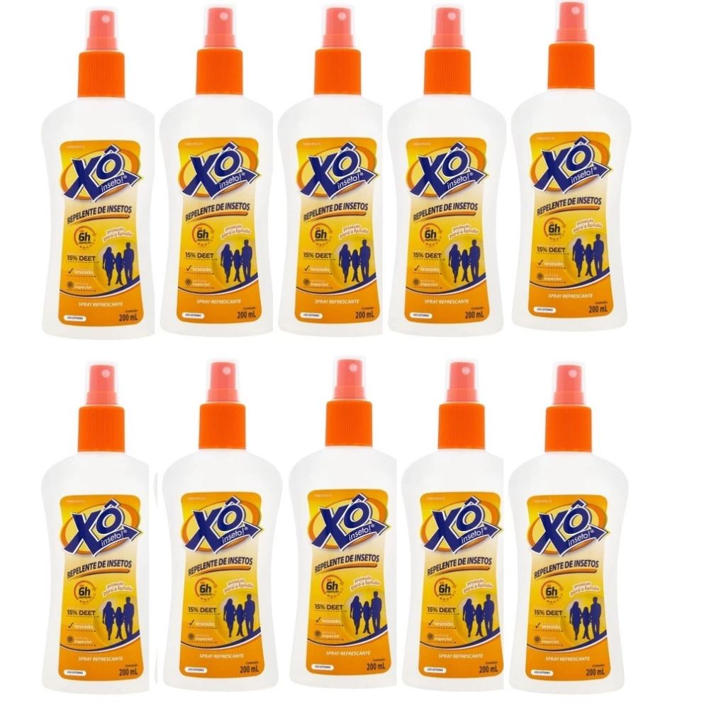 Kit Cimed Xô Inseto com 10 Spray Repelente Xô Inseto Cimed 200ml ...