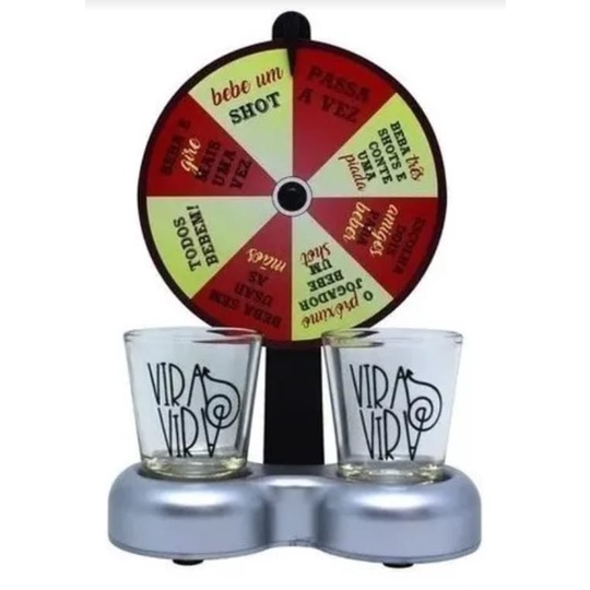 Jogo Bebida ShotS Vira Vira Acompanha 2 Copos | Shopee Brasil