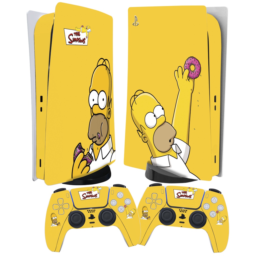234 - Skin PS5 Digital Console - Homer Simpson Yellow | Shopee Brasil