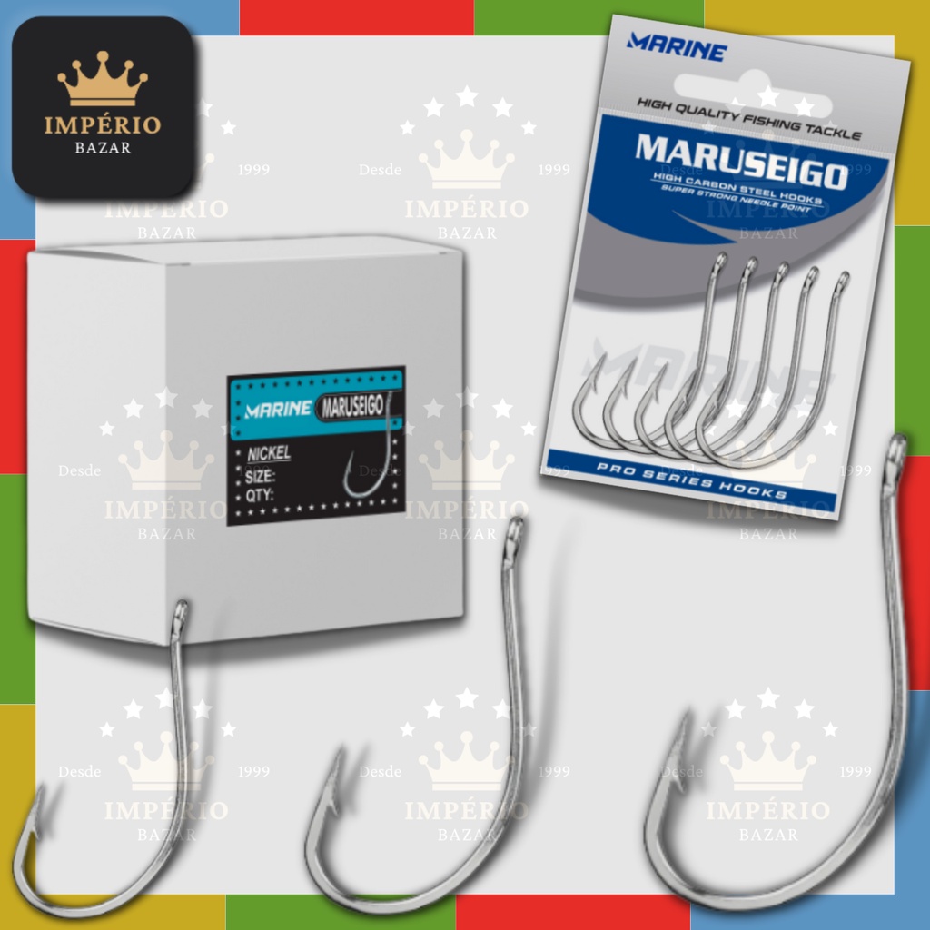 Anzol Maruseigo Nickel Marine Sports - Caixa ou Cartela | Shopee Brasil