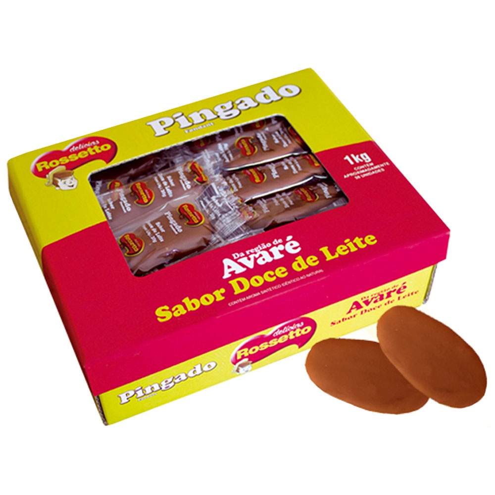 Pingado Sabor Doce de Leite c/50 - Rossetto | Shopee Brasil
