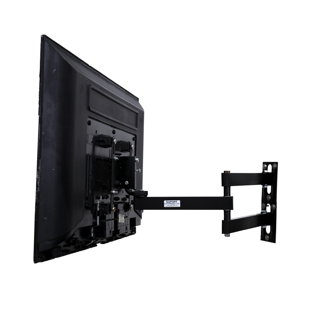 Suporte Tv Parede Braço Longo de 65cm Tri Articulado Com Inclinação Até ...