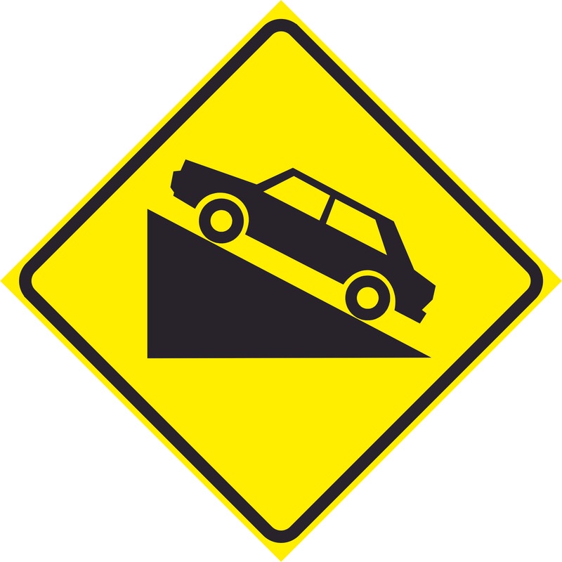 Placa de Transito 40x40cm A-20B Aclive acentuado | Shopee Brasil