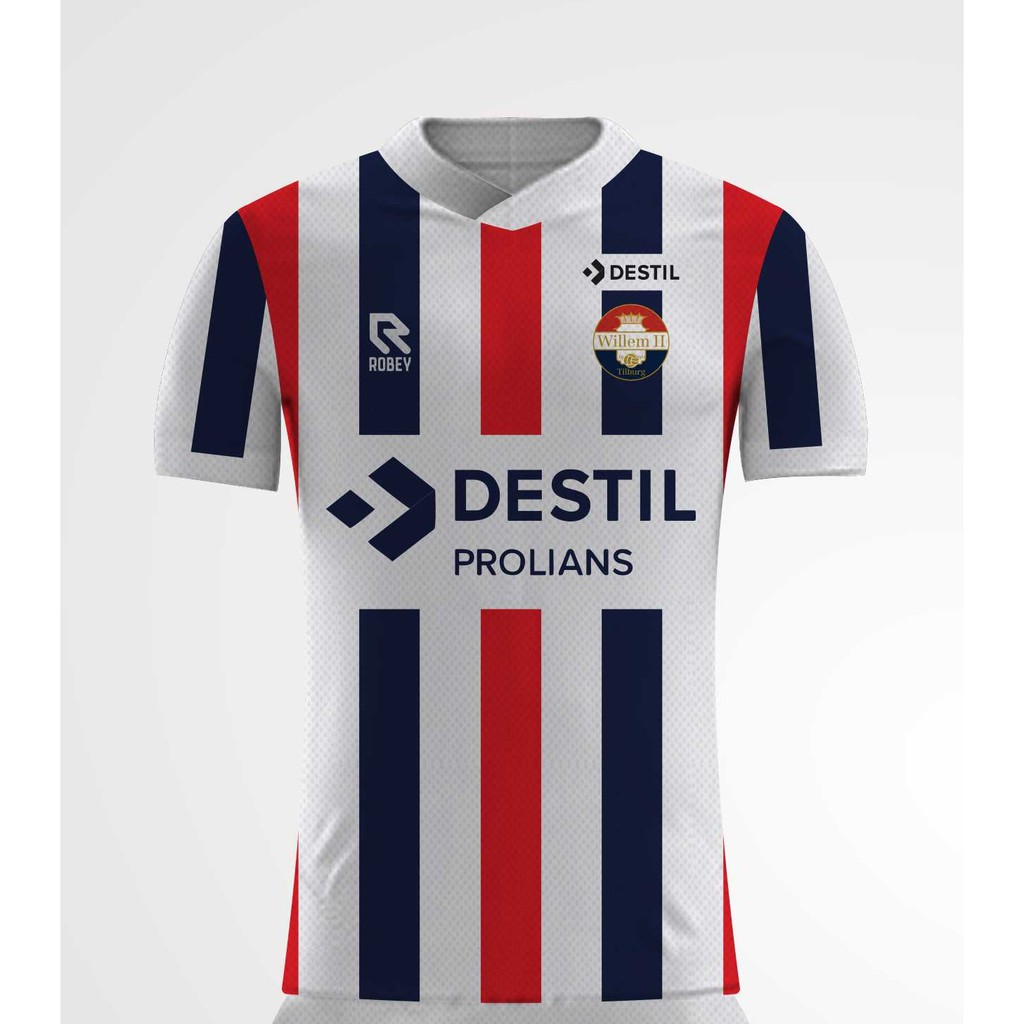 Jersey Willem II Home 2020 2021 Impressão Completa Do Conjunto De Nomes ...