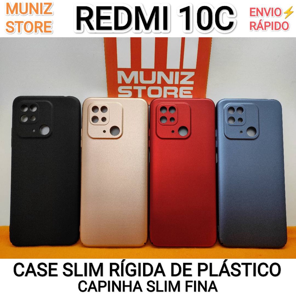 Case Xiaomi Redmi 10C Capa Slim Rígida Capinha Fina De Plástico ...