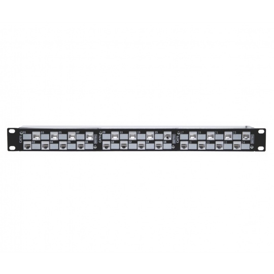 PATCH PANEL 19” 1U MODULAR RJ45-IDC CAT6 - COM 24 PORTAS | Shopee Brasil
