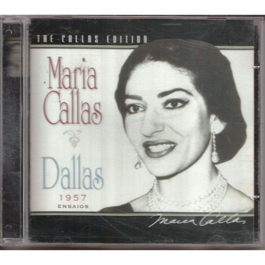 CD Maria Callas - Dallas 1957 Ensaios | Shopee Brasil