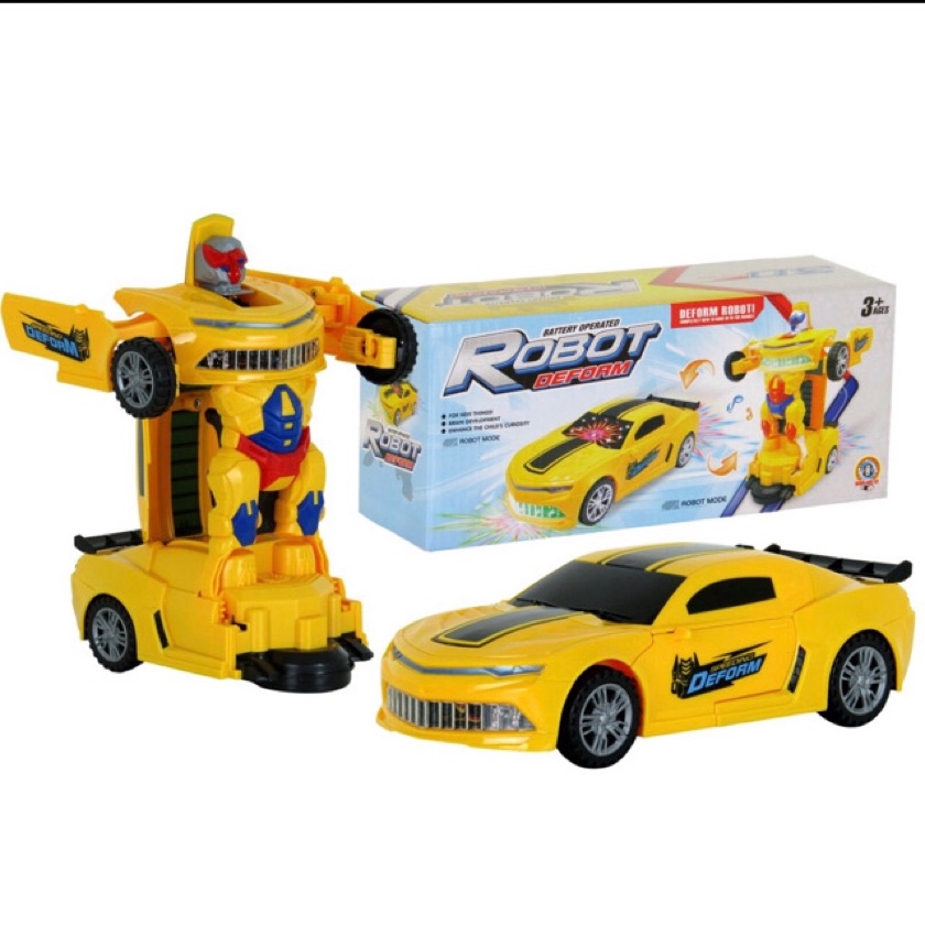 Carrinho que se transforma em robô com luz e som carrinho de brinquedo ...