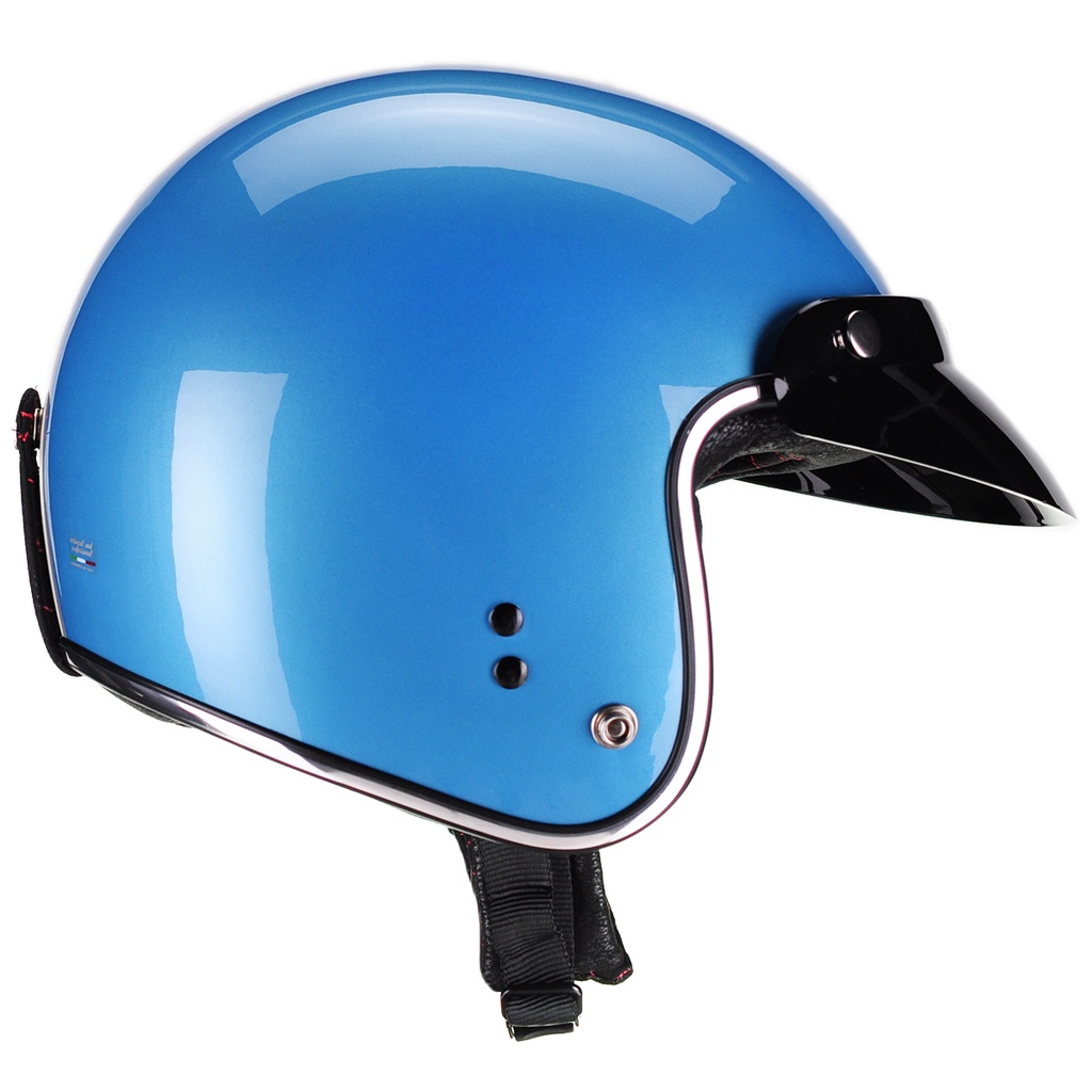 Capacete Moto Bieffe B-45 Origine completo Azul Perolizado | Shopee Brasil