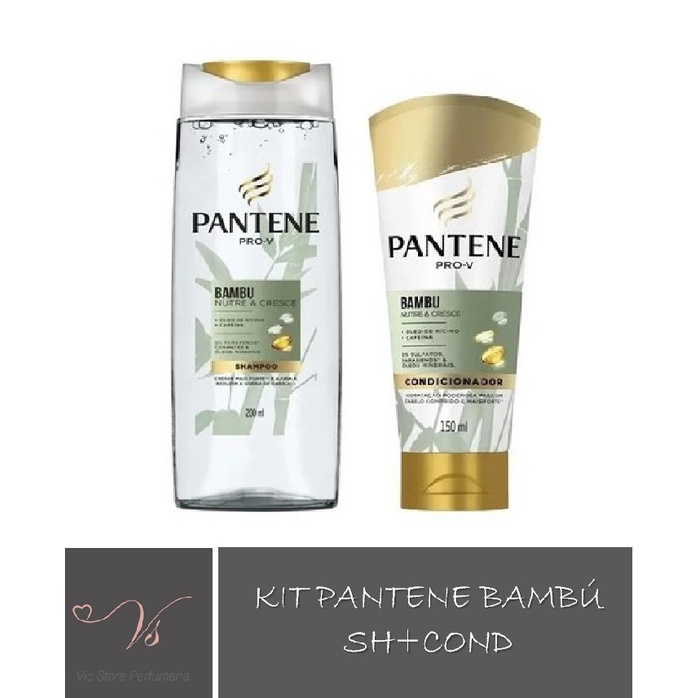 Kit Pantene Bambu (Shampoo de 200ml + Condicionador de 150ml) | Shopee ...