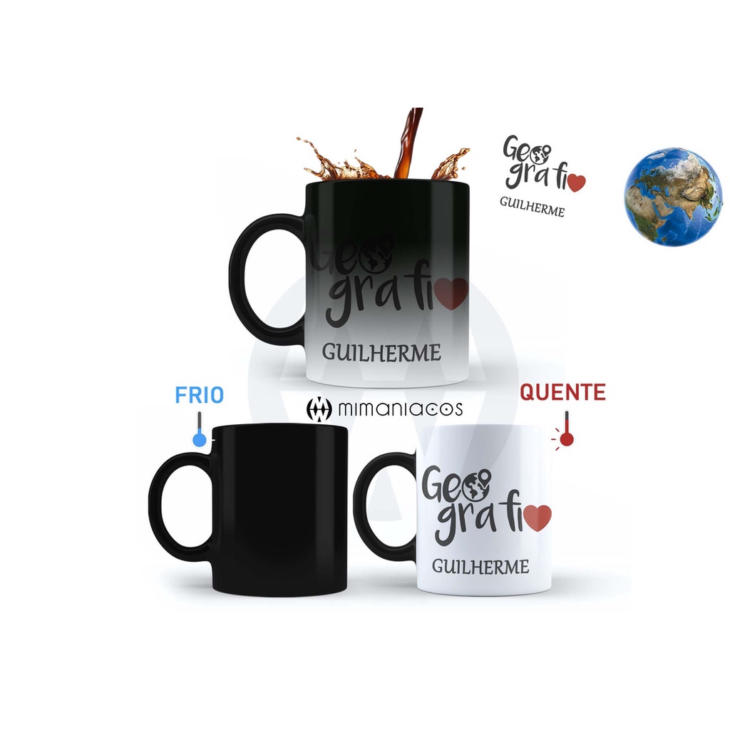 Caneca Mágica Geografia - 005146 | Shopee Brasil