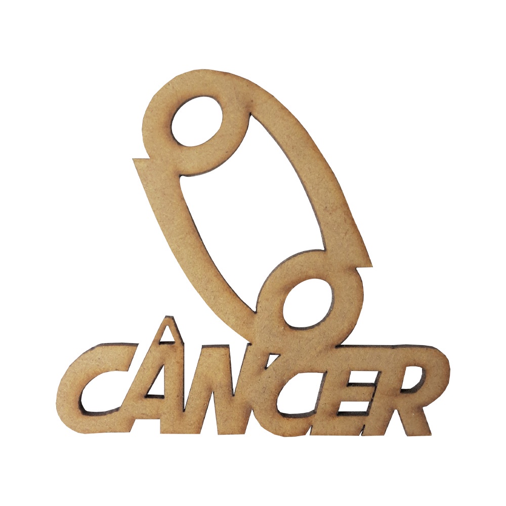 Pacote 5 Aplique Signo Câncer 7x6,5 Mdf Madeira | Shopee Brasil