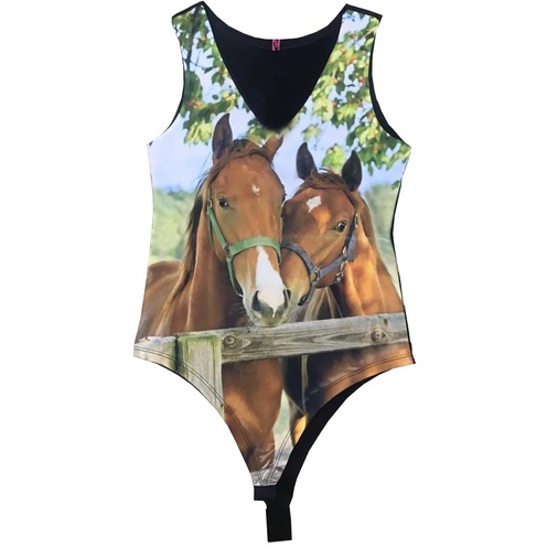 Body Bore Feminino Adulto Cavalos Casal | Shopee Brasil