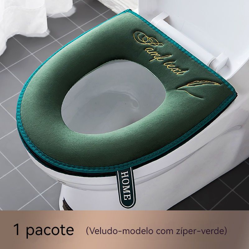 Assento Sanitário De Pelúcia De Velcro Tipo Anti-Embaçamento Frio À ...