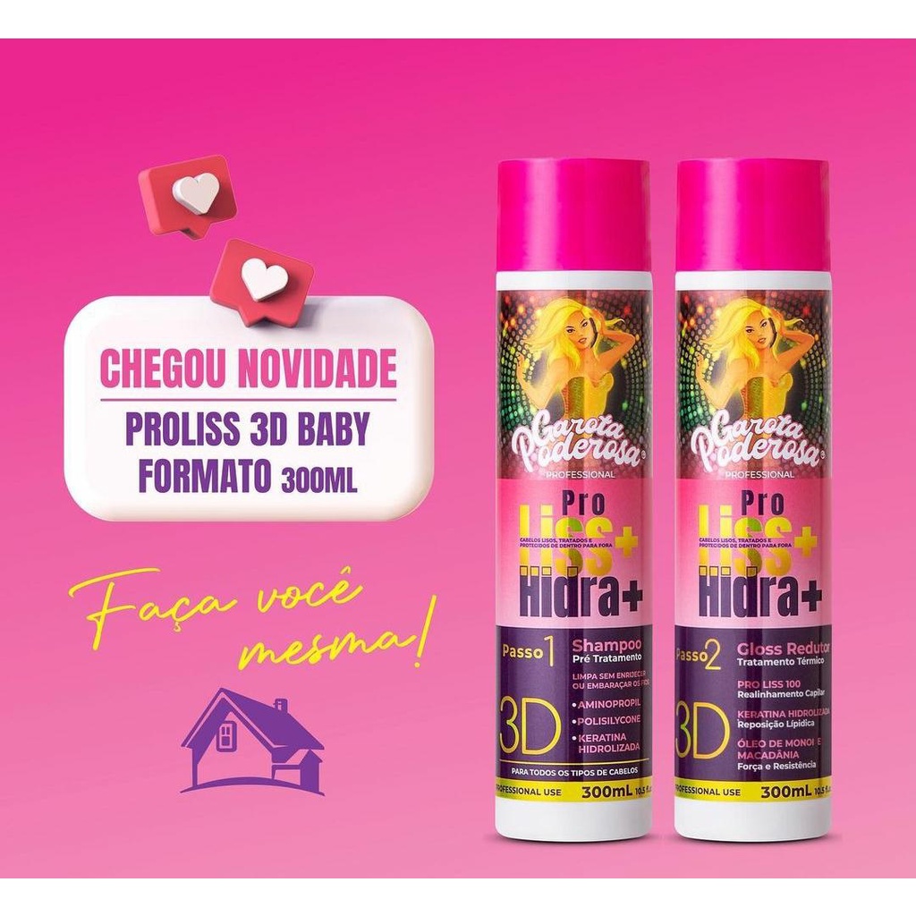 Progressiva Proliss 3d Nanovin 2 X 300 Ml | Shopee Brasil