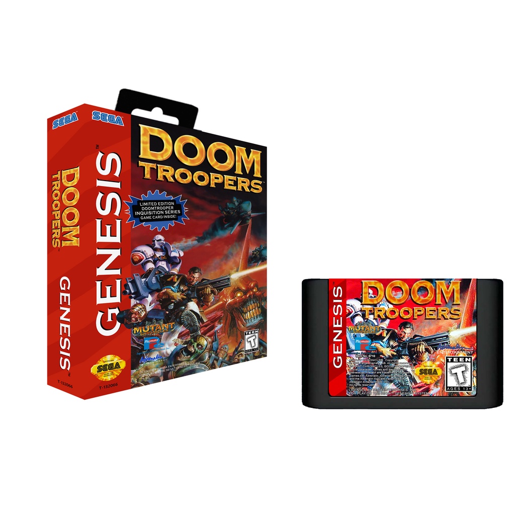 Doom Troopers para Mega drive com caixa plástica novo | Shopee Brasil