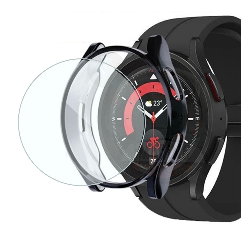Kit Case Silicone + Película Vidro Galaxy Watch 5 Pro 45mm | Shopee Brasil