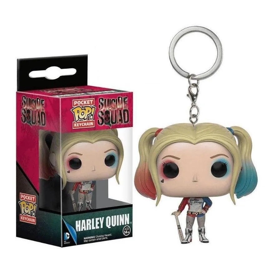Chaveiro Tipo Funko Pocket Pop Esquadrão Suicida Harley Quinn