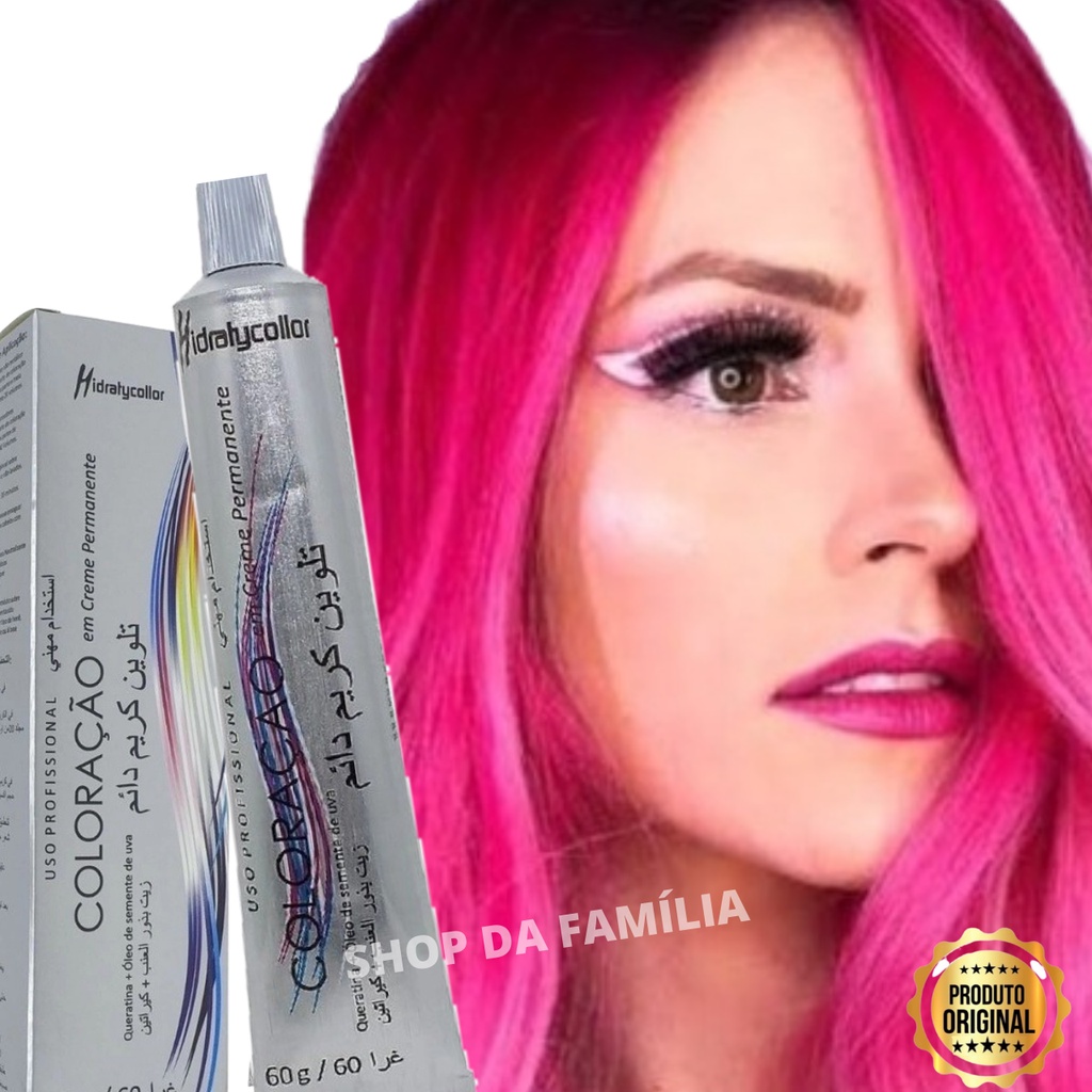 Tonalizante Rosa | Tinta De Cabelo Rosa Pink Com Amônia Tintura ...
