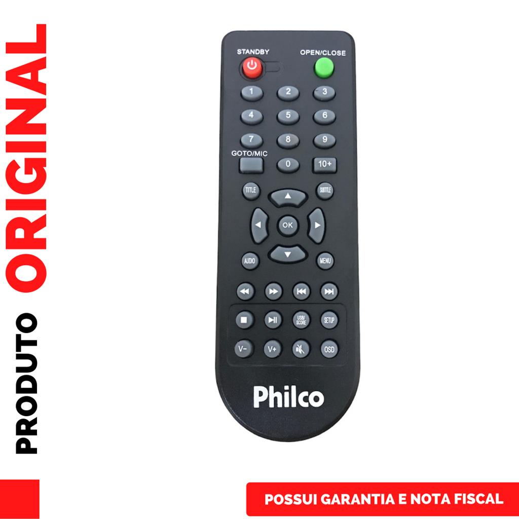 Controle Remoto Para Dvd Philco Ph154 E Ph156 Novo Original | Shopee Brasil