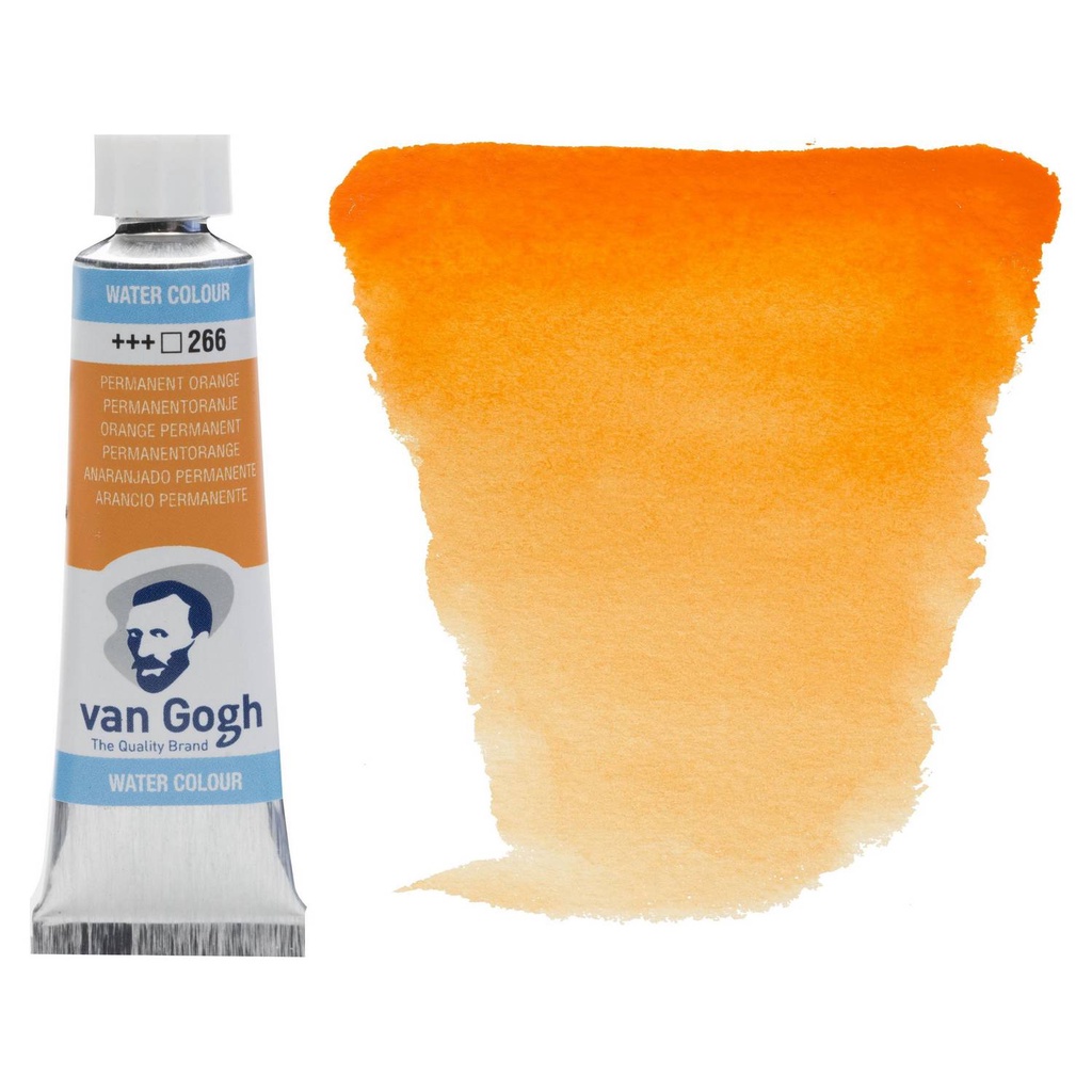AQUARELA TALENS VAN GOGH 266 PERMANENT ORANGE 10ML | Shopee Brasil