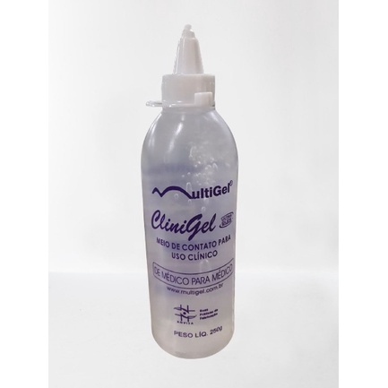 Gel de contato para uso clinico gel de ultrassom incolor 250g Clinegel Multigel ultrassonografia ...