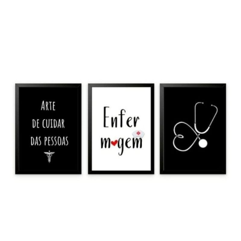 Kit Plaquinhas Quadro Decorativo Personalizado Enfermagem Curso ...
