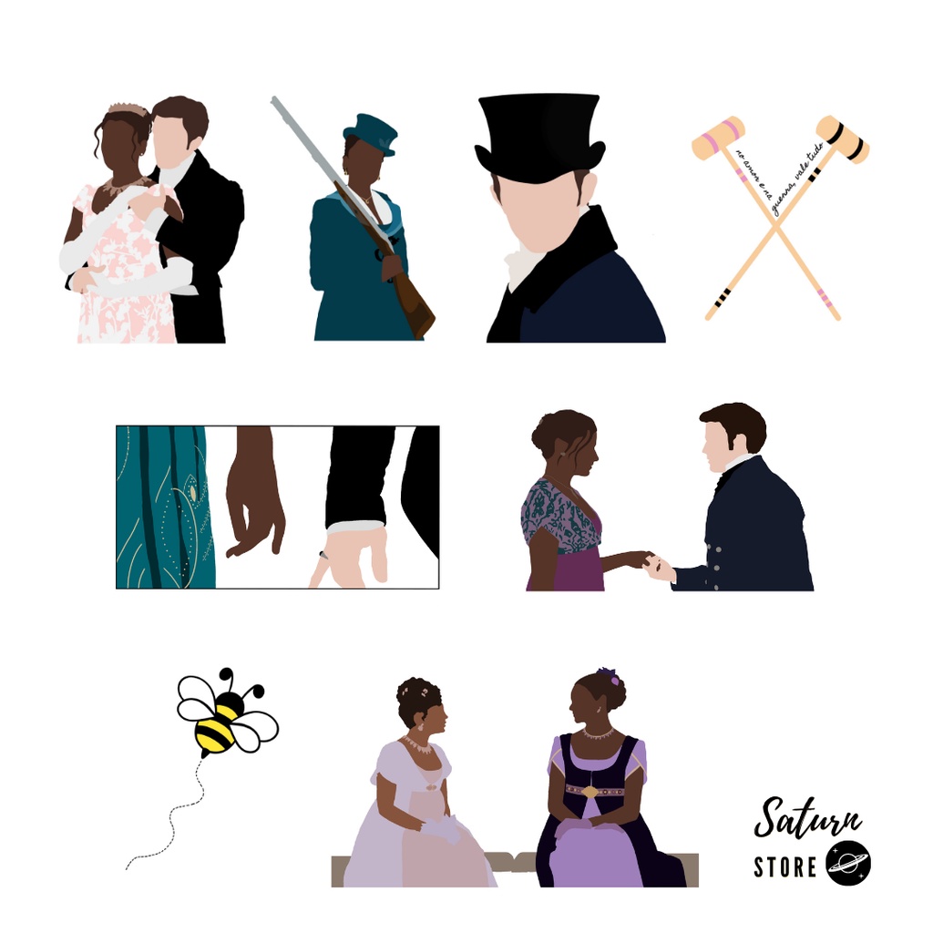 Kit de stickers Bridgerton (s2) | Shopee Brasil