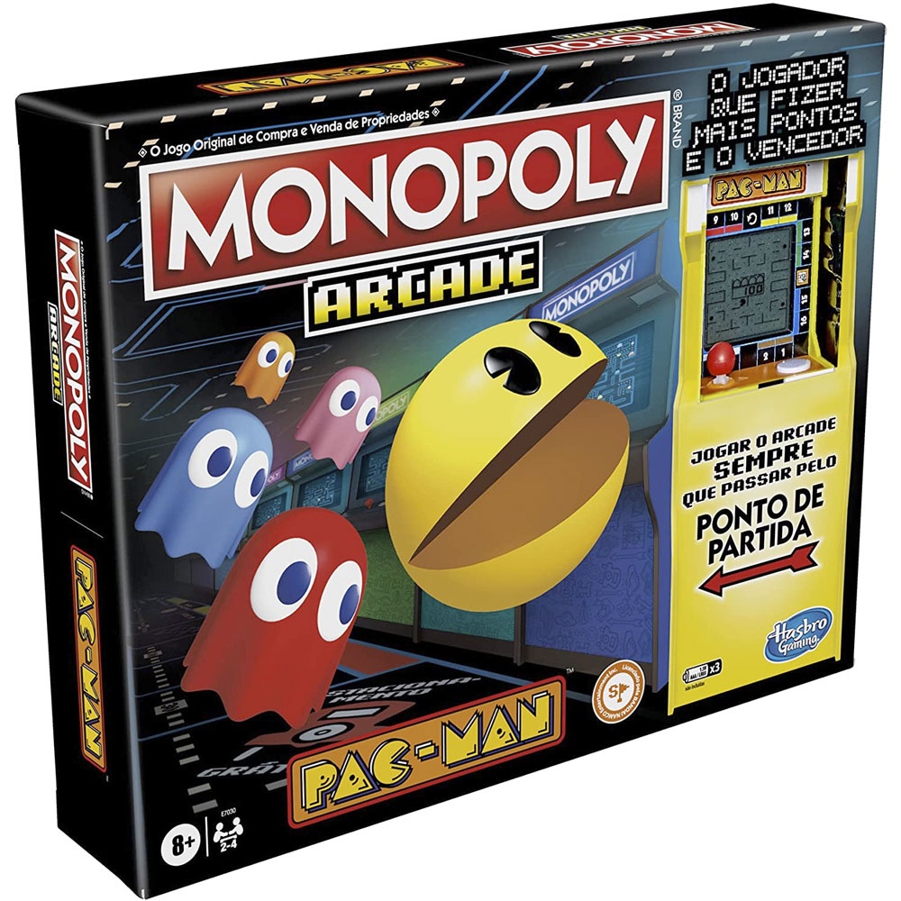 Monopoly arcade pacman - pacman game - hasbro gaming e7030 | Shopee Brasil
