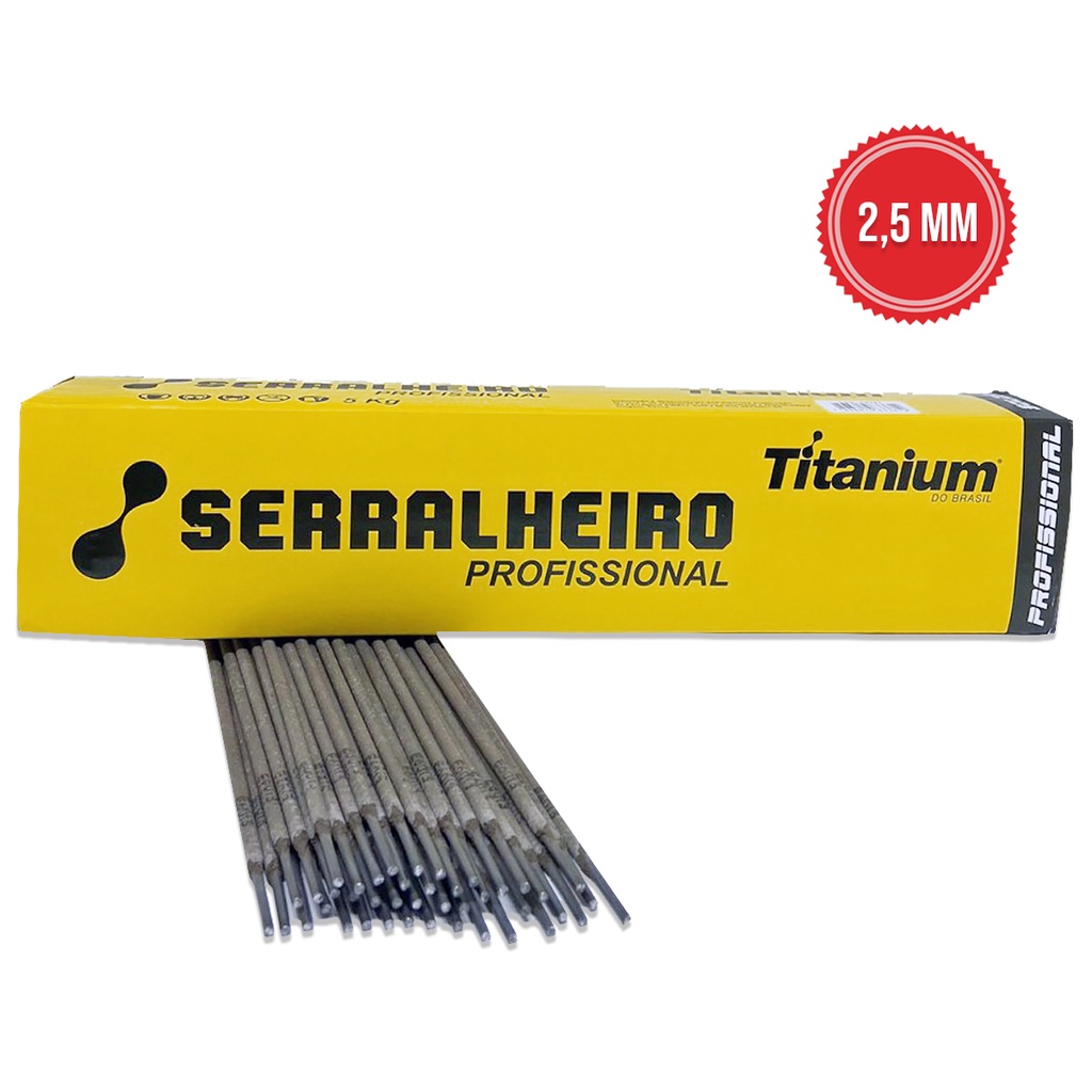 Eletrodo De Solda 6013 2,5mm Profissional Titanium 5kg | Shopee Brasil