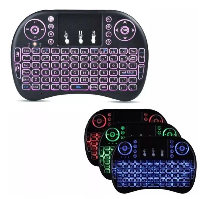 Mini Teclado Sem Fio Wireless Iluminado Com Touchpad | Shopee Brasil