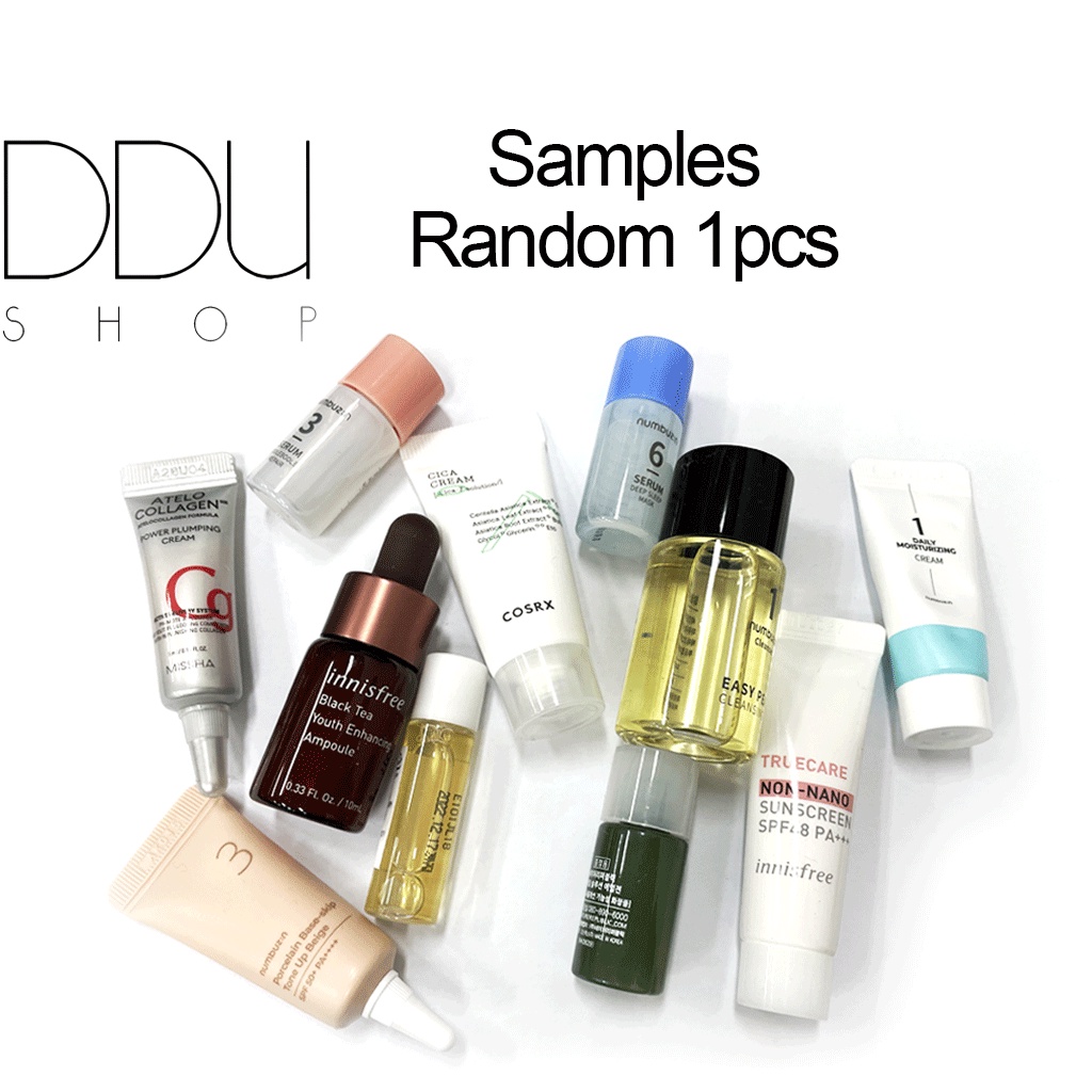 KOREA COSMETICS / Samples 1pcs / innisfree, Numbuzin, Hanyul, COSRX, Mamonde, Banila co, Dr.G ...