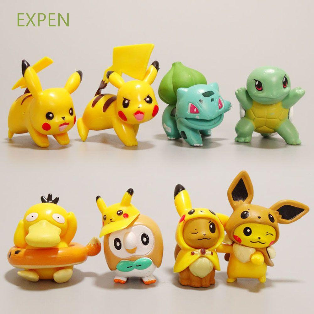 Expen Pokemon Pikachu Boneca Brinquedos Miniaturas Brinquedos Modelo ...
