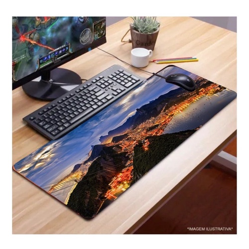 Mouse Pad Gamer Paisagem Brasileira Personalizado 65x32 140 | Shopee Brasil